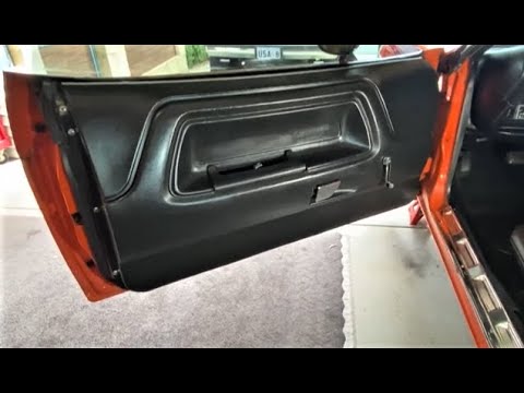 72 Challenger How To Remove The Drivers Interior Door Panel - YouTube