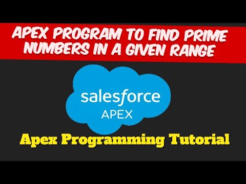 Apex Program to Find Prime Numbers in a Given Range | Prime Number ...