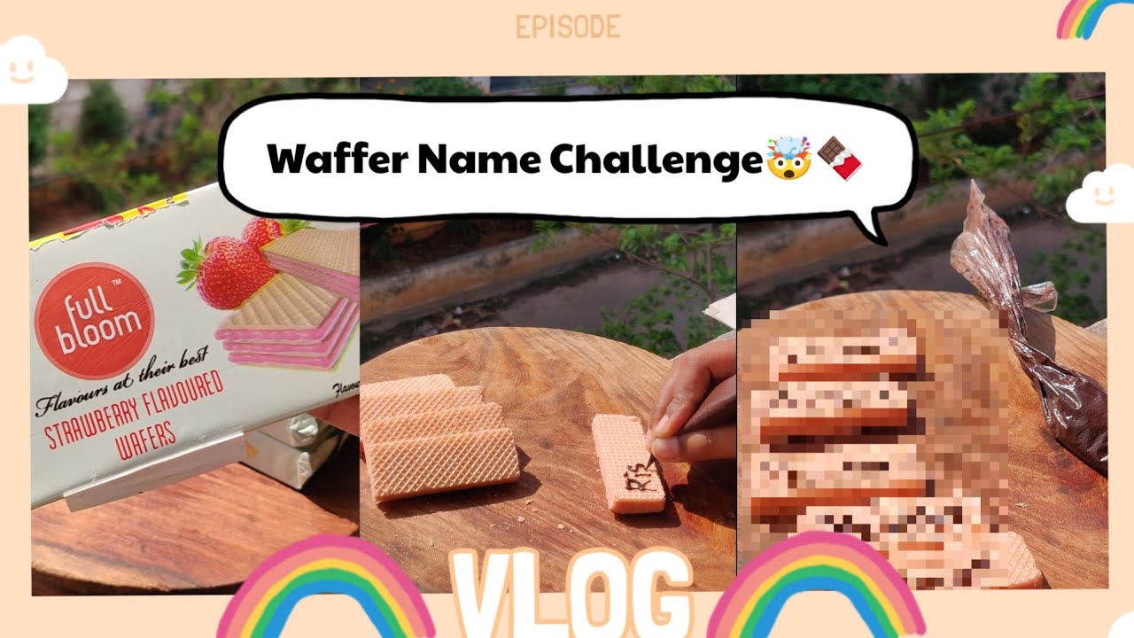 Waffer🍫 Name Challenge for my cute subscriber's😘 ️on Demand..!!! lots ...