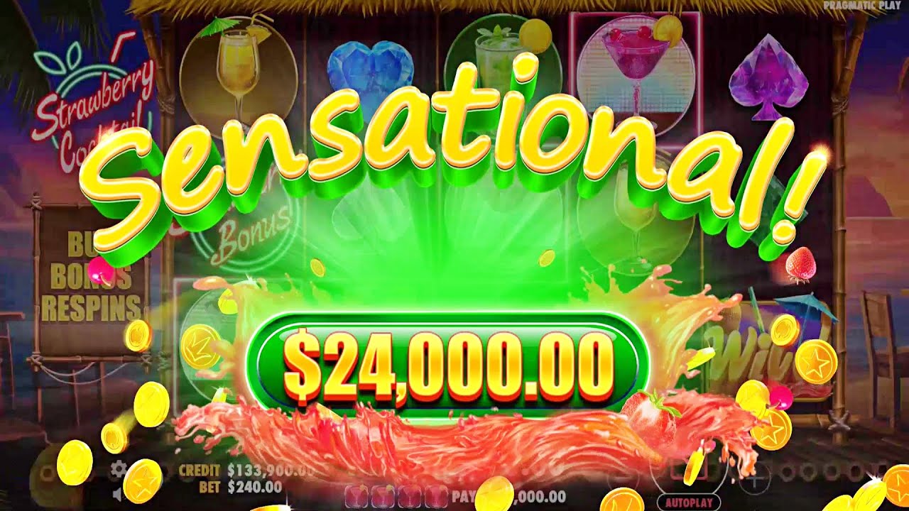 STRAWBERRY COCKTAIL - 3 SENSATIONAL WIN - MAX BET - CASINO SLOTS ...