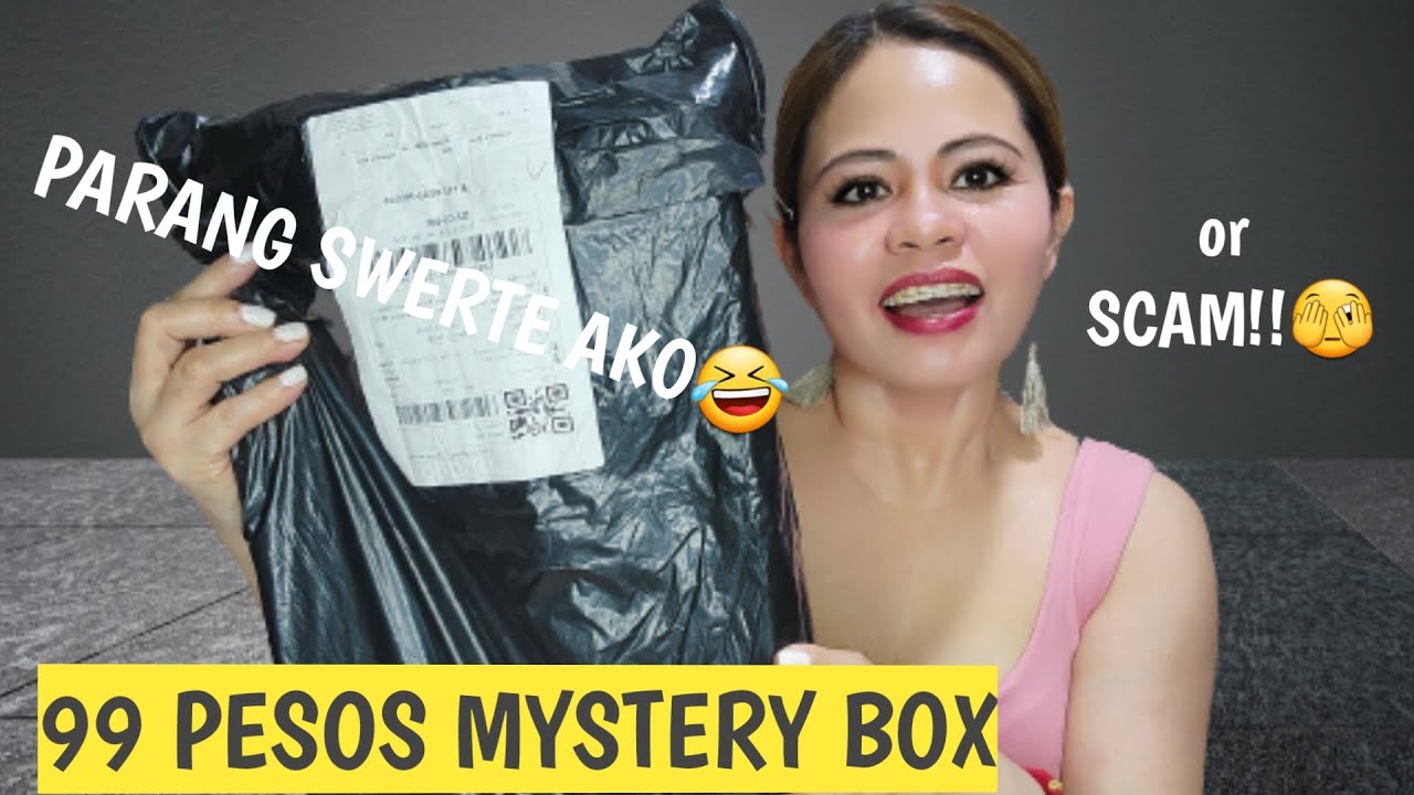 UNBOXING 99 pesos SHOPEE MYSTERY BOX🎁 ( SWERTE 👍? OR SCAM😭 ...