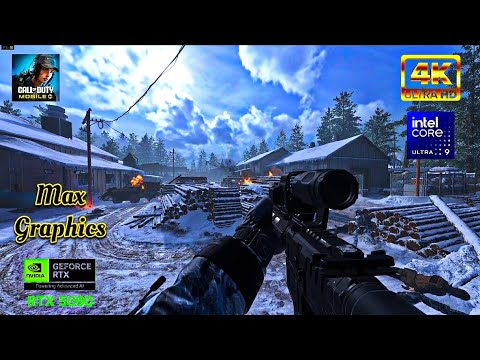 CoD Mobile | Max Graphics + 4K Ultra HD Gameplay on RTX 5090 - YouTube
