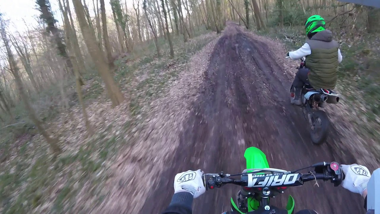 Sortie dirt mmx drift 140cc /chute - YouTube