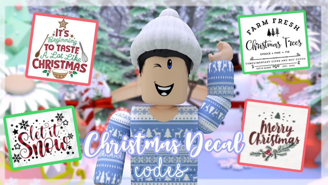 Roblox Christmas Decal Codes - YouTube