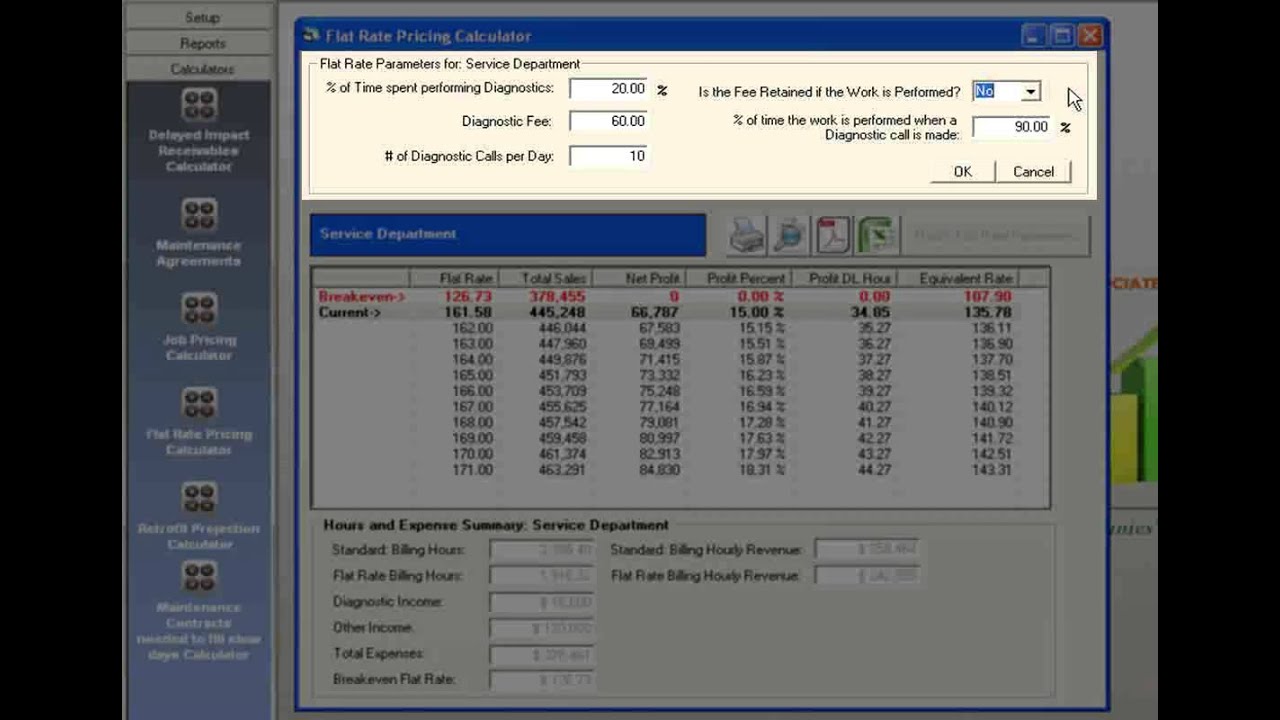Labor Pricing for a Profit Software Tutorial - Flat Rate Pricing - YouTube