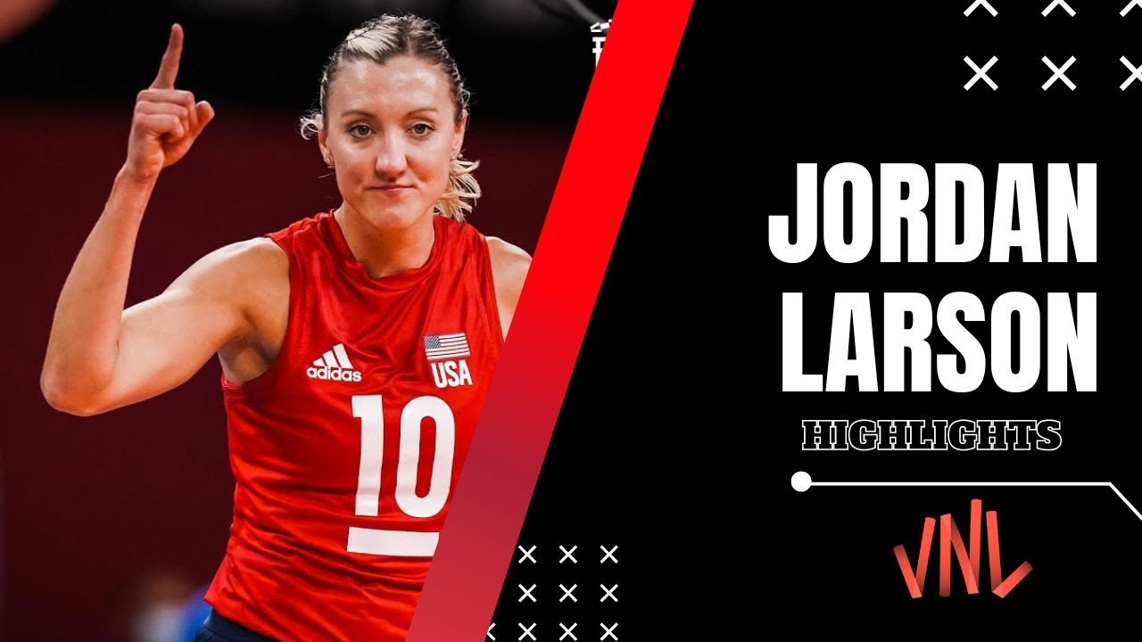 Jordan Larson HIGHLIGHTS | USA 🆚 Brazil | Women's VNL 2024 - YouTube