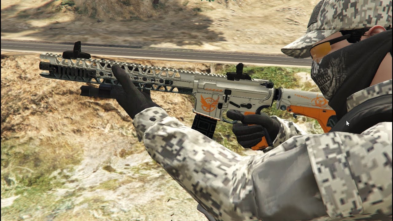 Gta 5 Tom Clancy the Division Assault Rifle Mod - YouTube