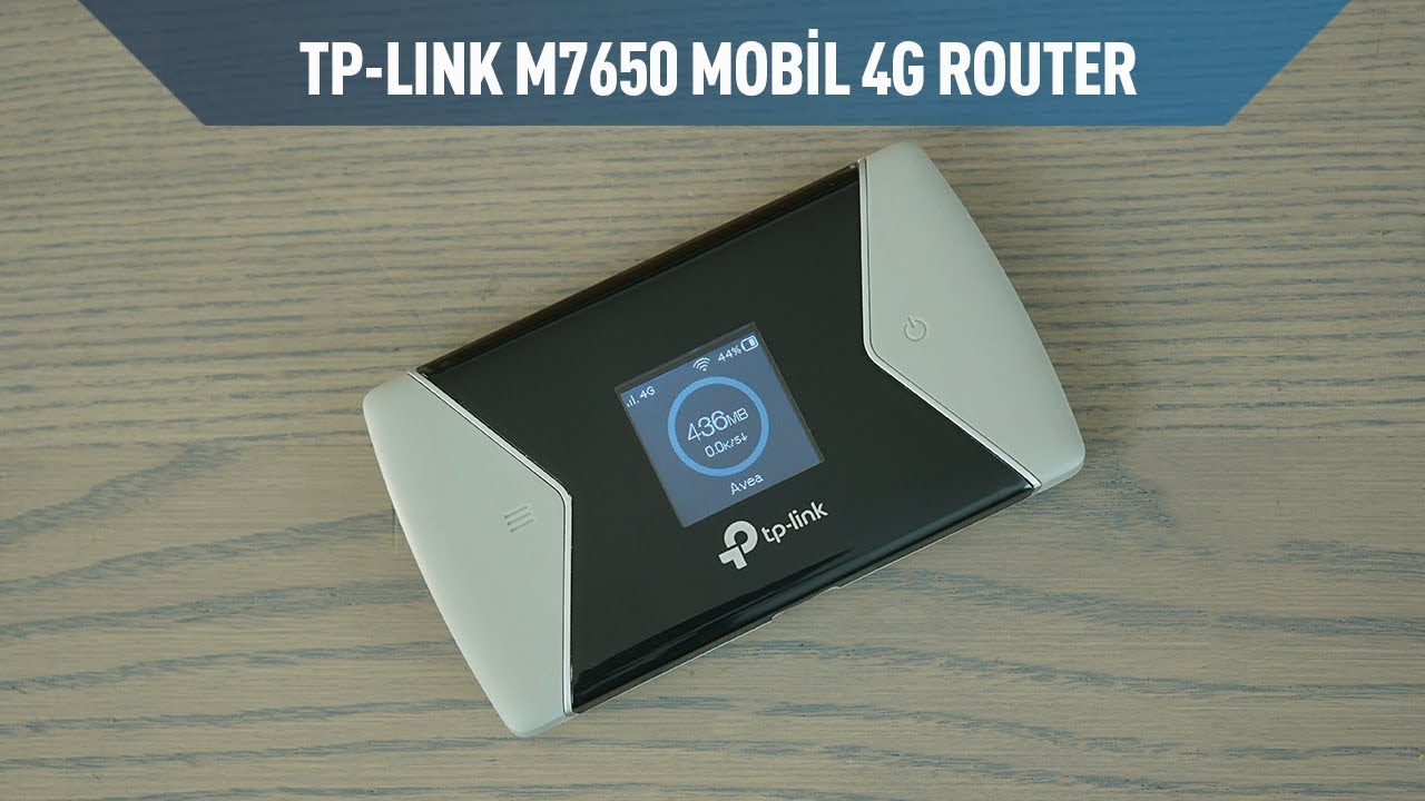 TP-Link M7650 Mobil 4G LTE Router İncelemesi - YouTube