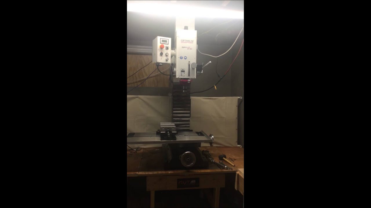 Optimum BF46 CNC conversion - Teknic servos + Kflop - YouTube