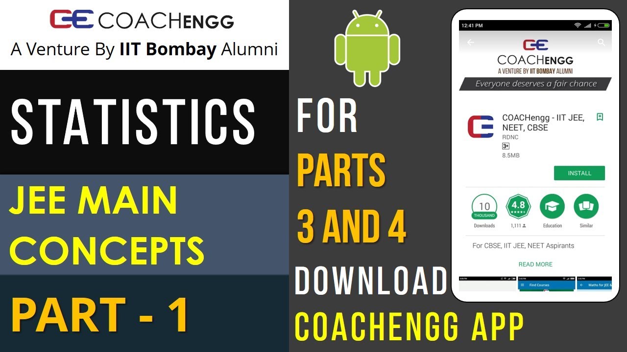STATISTICS | JEE Main Concepts Part 1 | Properties of Mean | JEE Main ...