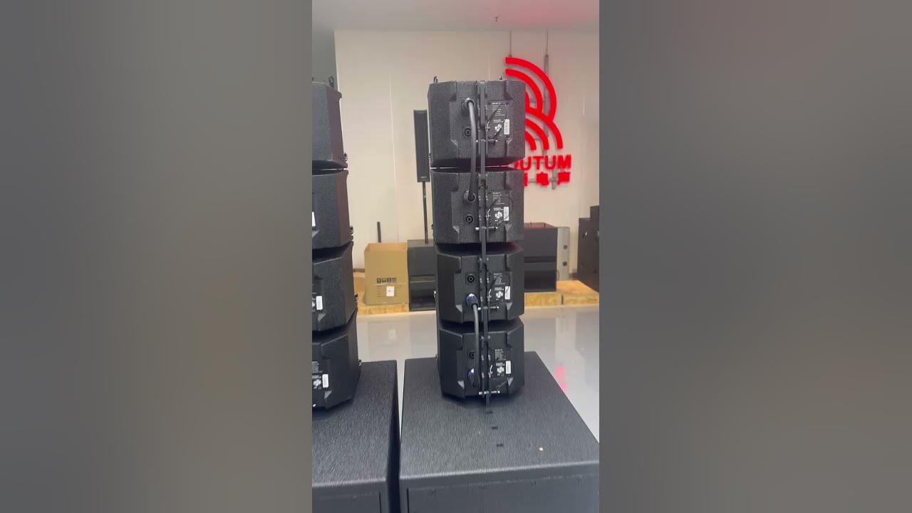 6" mini line array speaker and 15" active subwoofer - YouTube