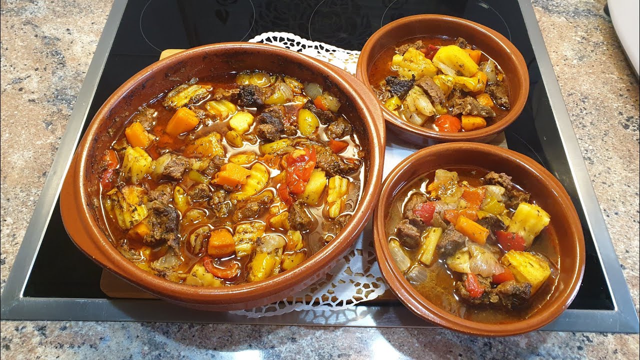 Tavë e shishme me Mish viqi dhe Perime,pergaditet lehtë,per ditet e ...