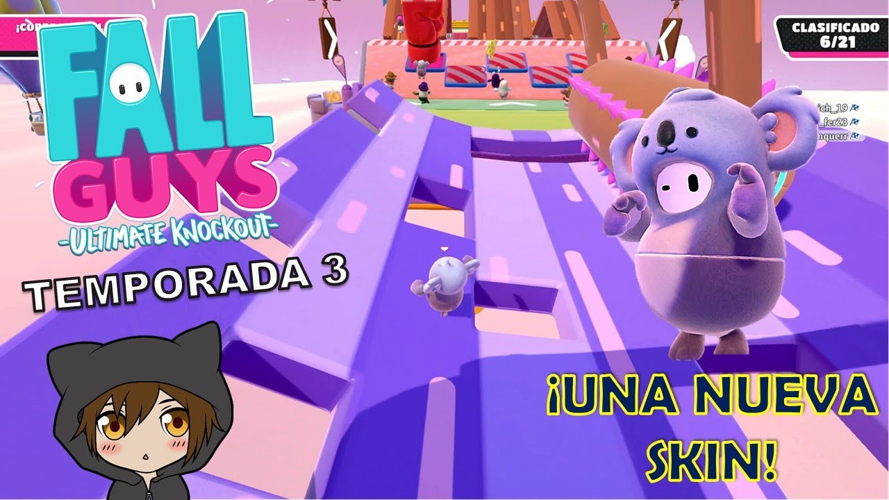 FALL GUYS TEMPORADA TRES - UNA NUEVA SKIN DE KOALA - YouTube