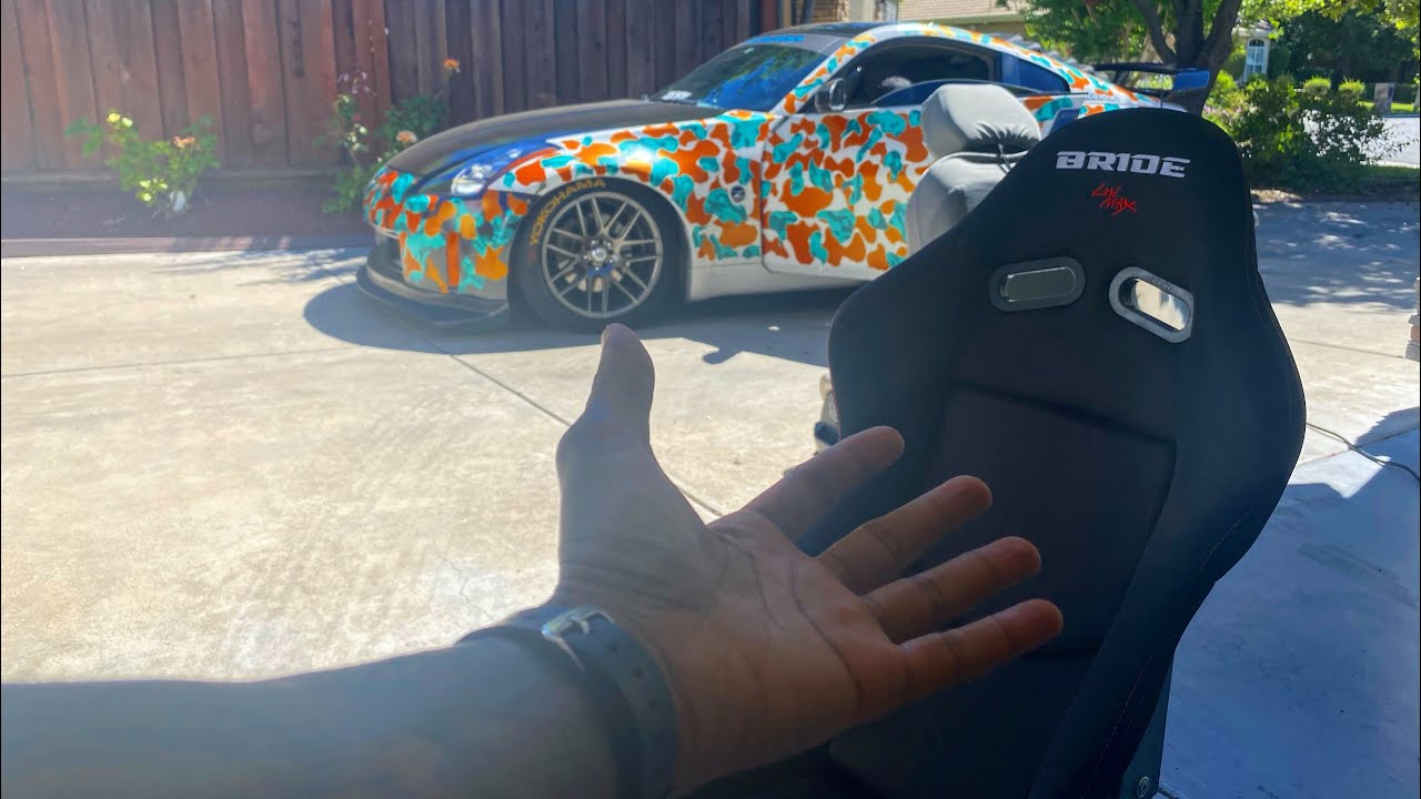 Installing Bride Racing Seats in my Nissan 350z - YouTube