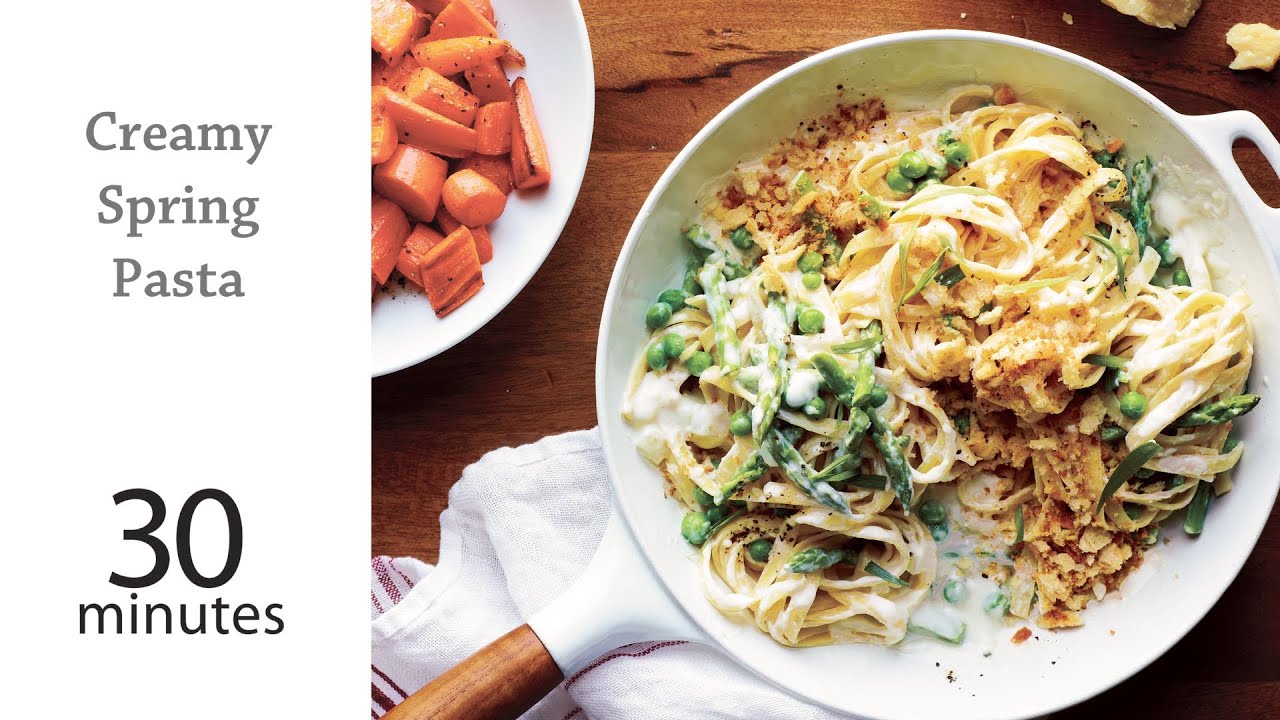 How to Make Creamy Spring Pasta | MyRecipes - YouTube