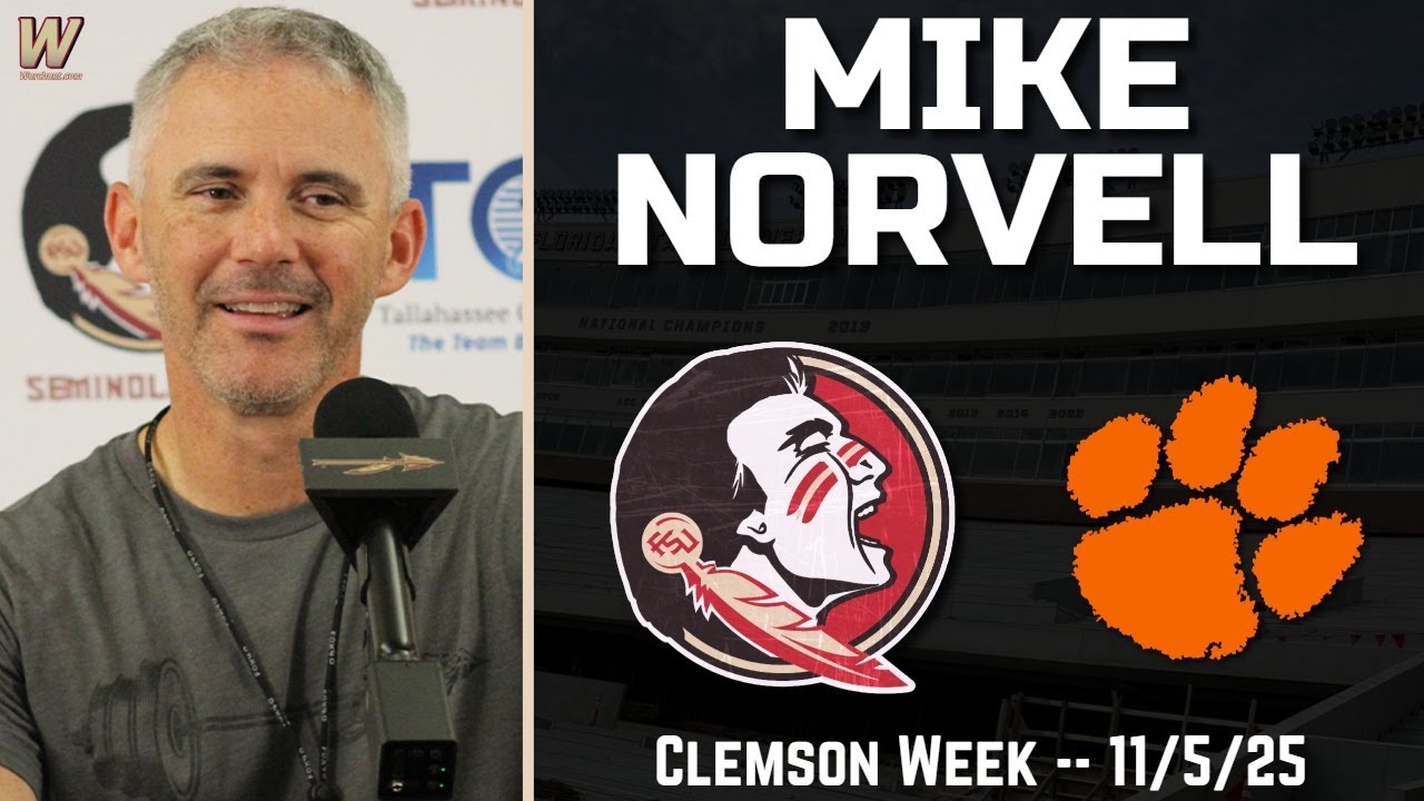 Mike Norvell FSU Clemson Interview 11-5-25 | FSU Football | Florida ...