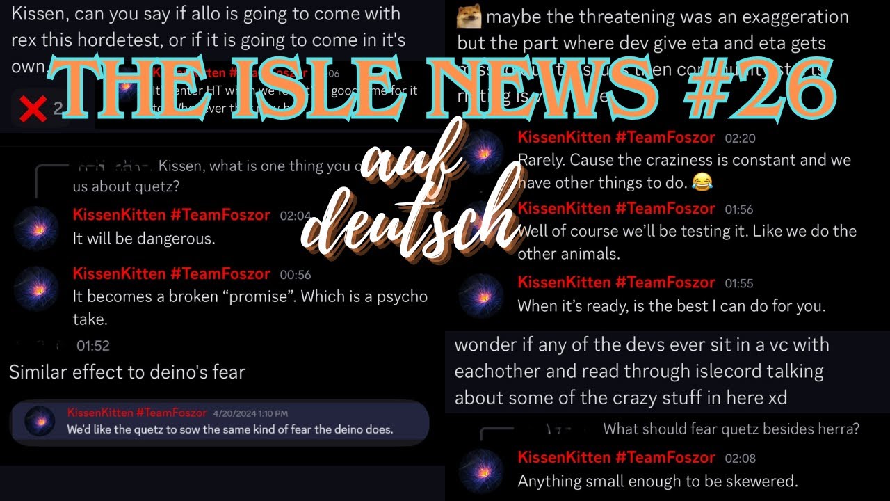 The Isle News #26 - auf DEUTSCH - Allo & HT, Quetz, konstanter Wahnsinn ...