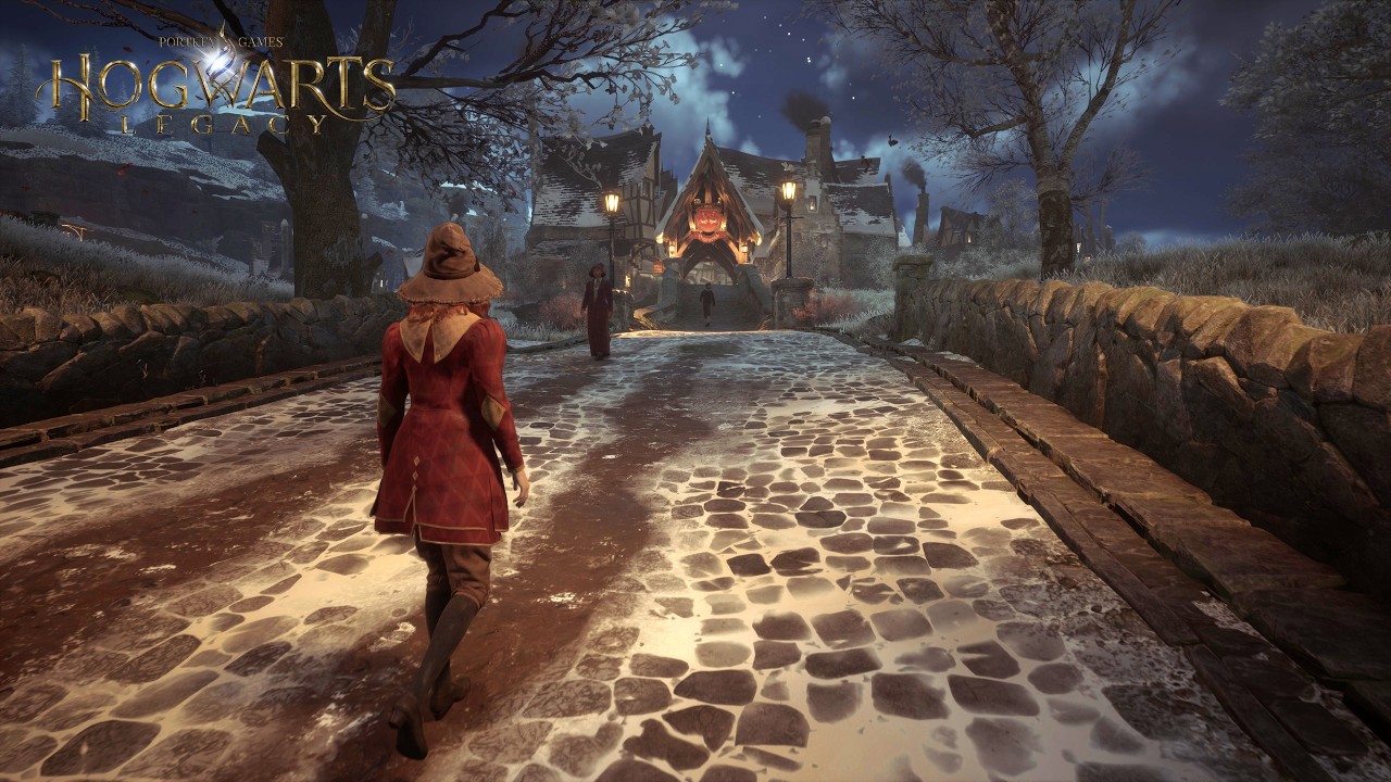 [4K] Winter Walk in Hogsmeade | Hogwarts Legacy Ambience - YouTube