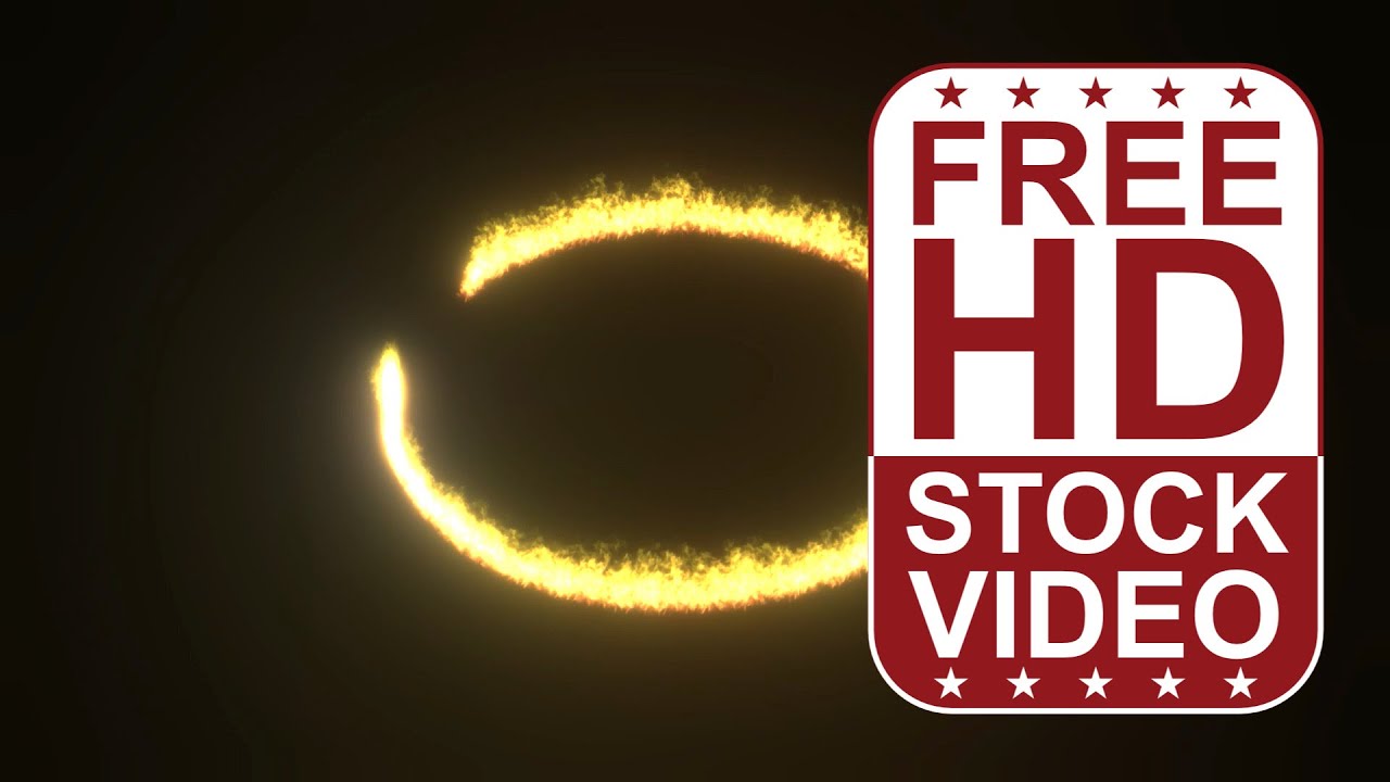 Free Stock Videos – VFX fire path circle shape lighting gradually 3D ...