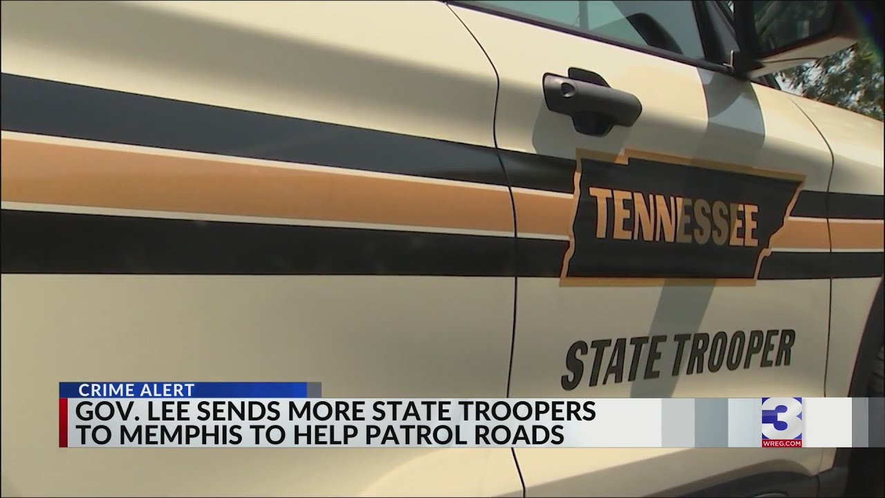 Tennessee sends more highway patrol officers to Shelby County - YouTube