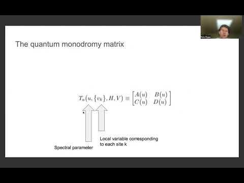 (2) Quantum inverse scattering type arguments for vertex models - YouTube
