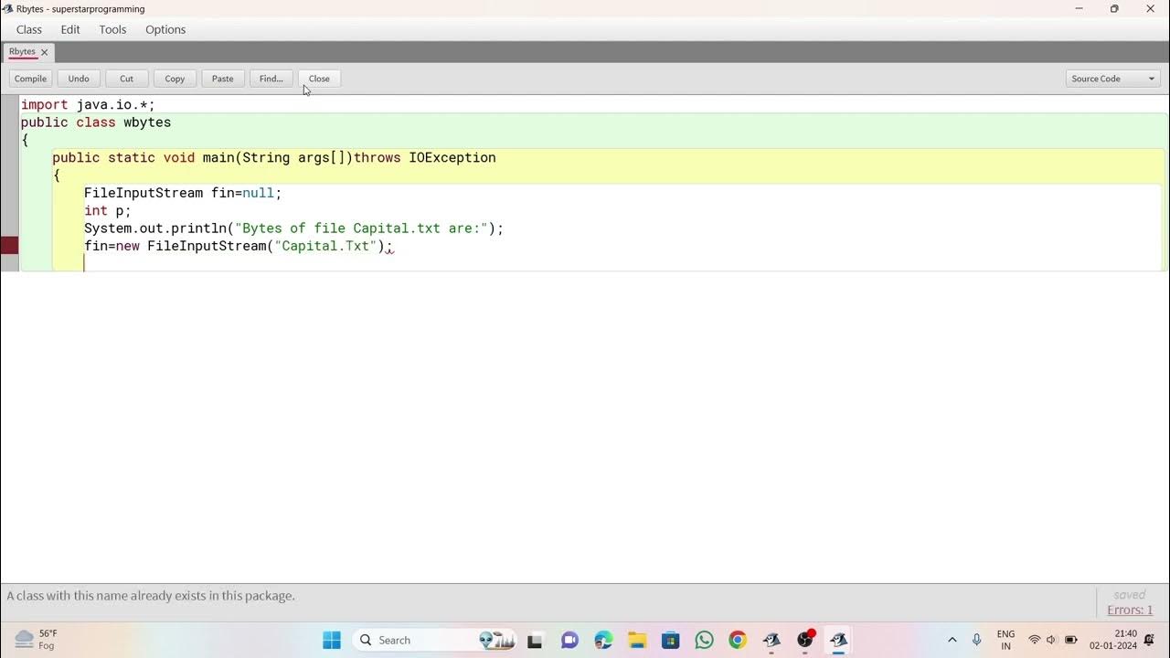To read bytes from a file... - YouTube