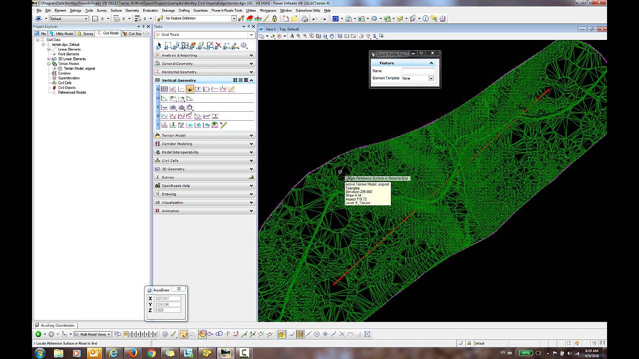 Quick Profile From Surface - YouTube