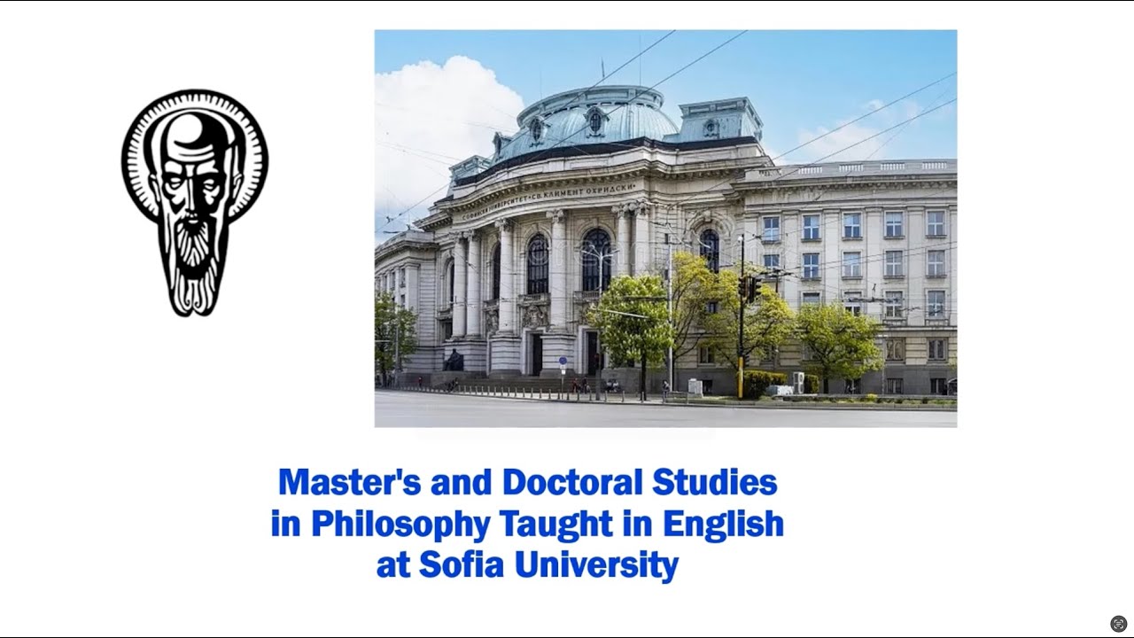 Master's and Doctoral Studies in Philosophy Taught in English at Sofia ...