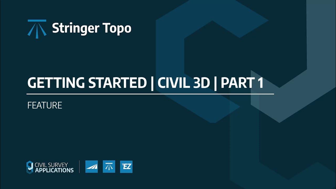 Stringer Topo | Getting Started - Part 1 (Civil 3D) - YouTube