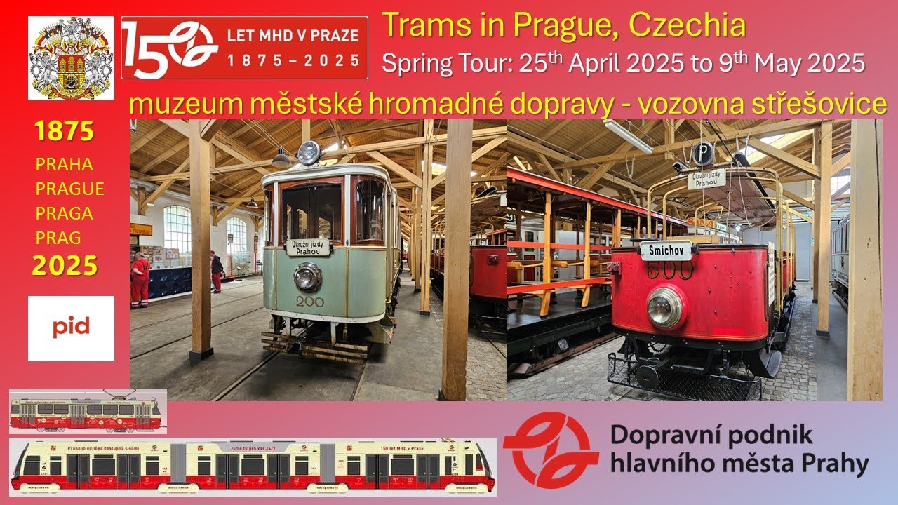 Prague, Czechia: Muzeum MHD Stresovice on Sunday 4th May 2025 - YouTube