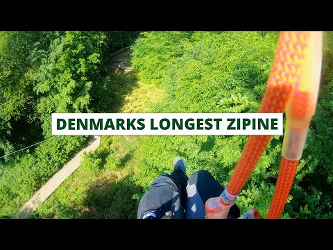 Denmarks Longest Zipline FPV 4K Video - Full Run! Camp Adventure Denmark.