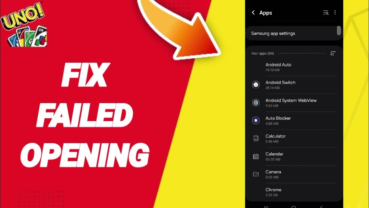 How To Fix Failed Opening On UNO App 2025 - YouTube
