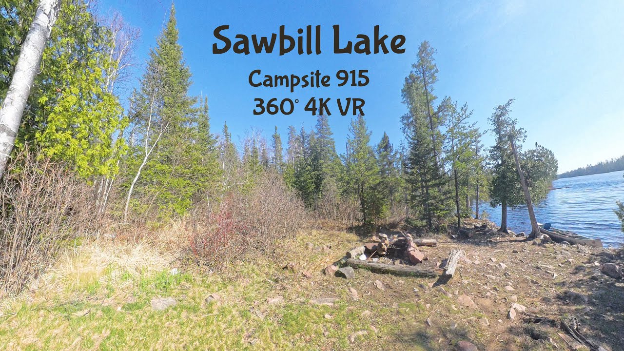 360° VR of Sawbill Lake Campsite 915 in the BWCA - YouTube