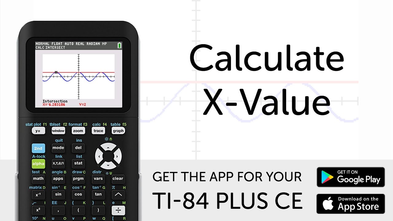 Calculate X Value Manual For TI 84 Plus CE Graphing Calculator YouTube