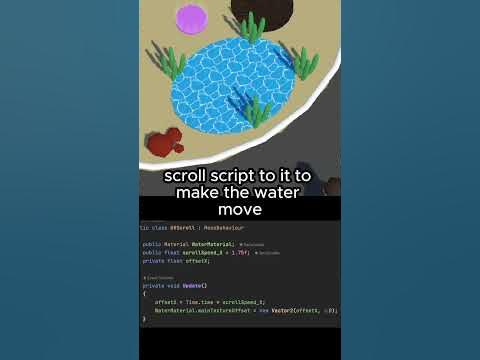 Make a Material/Texture move in Unity. - YouTube