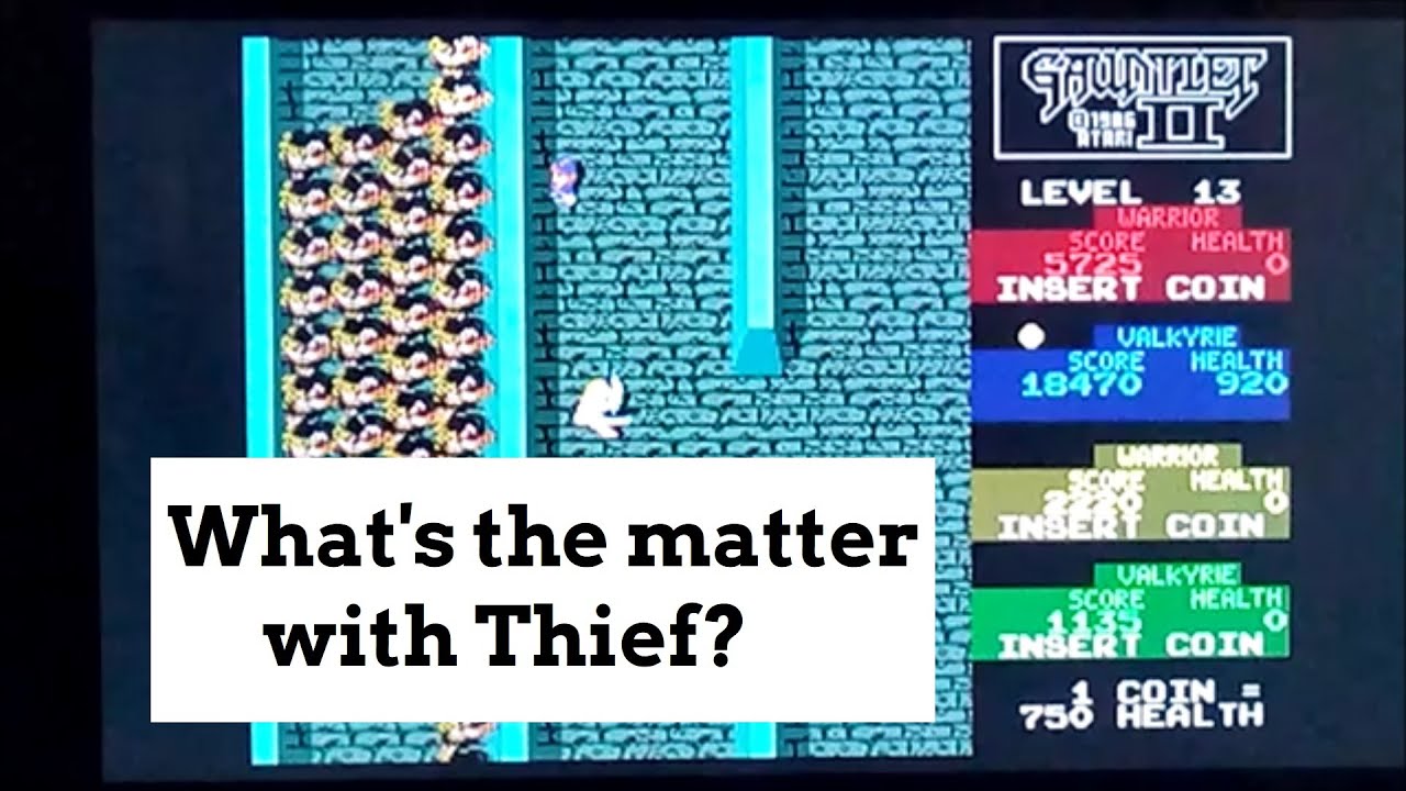 Gauntlet II bug #3: Thief just wanders off then stands somewhere ...