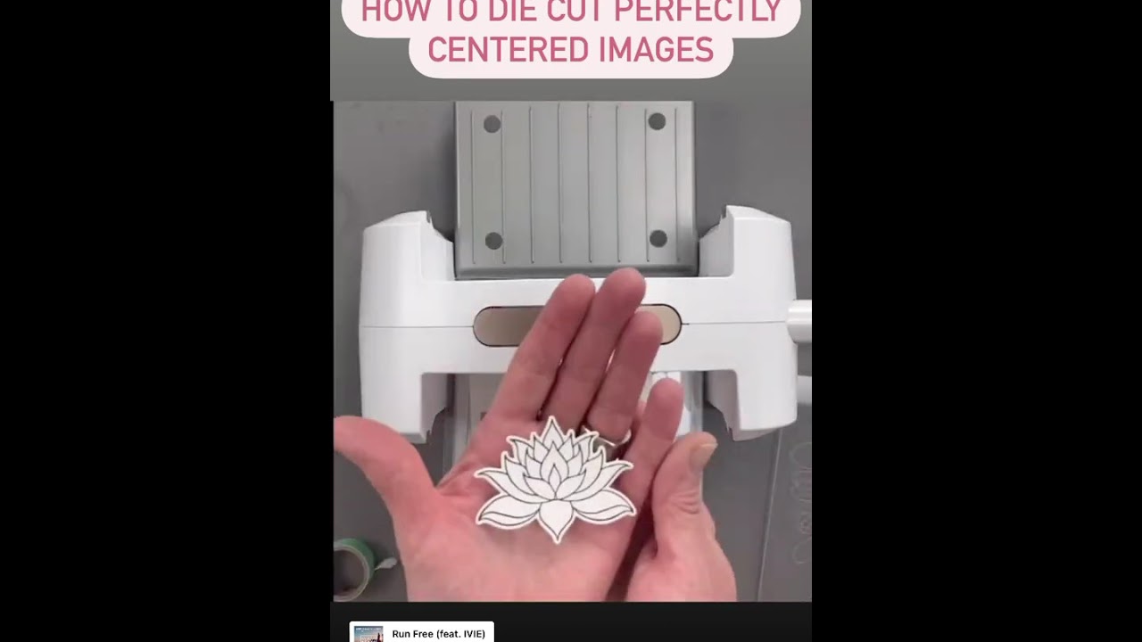 How to Die Cut Perfectly Centered Images - YouTube