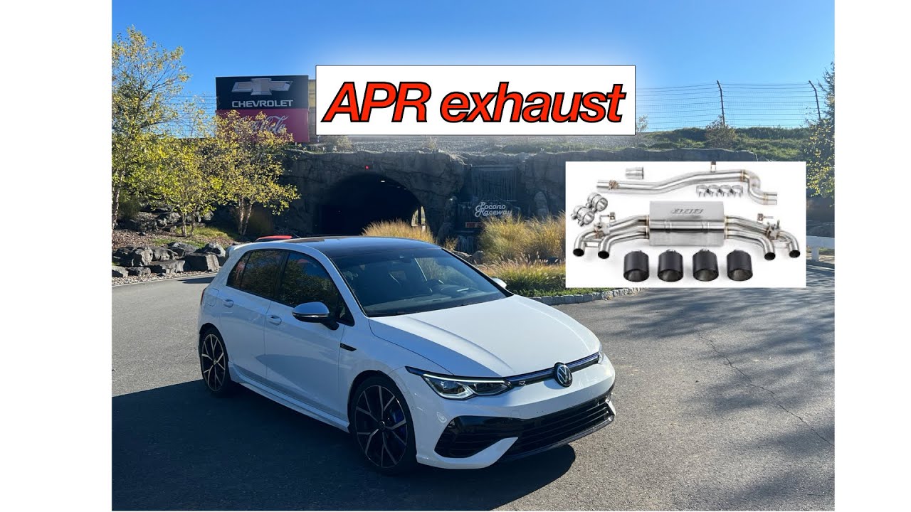MK8 Golf R APR valved exhaust - YouTube