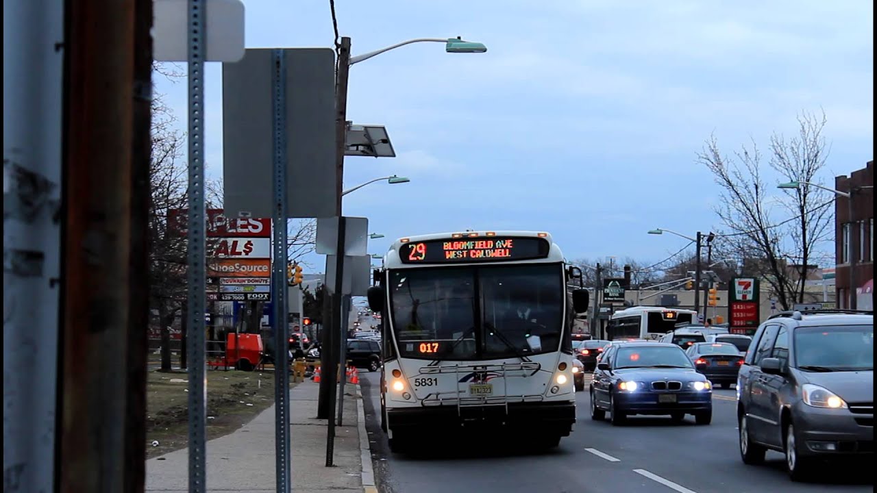NJT Bus: NABI 40SFW Route 11, 28, 29 at Bloomfield Ave & Grove St ...