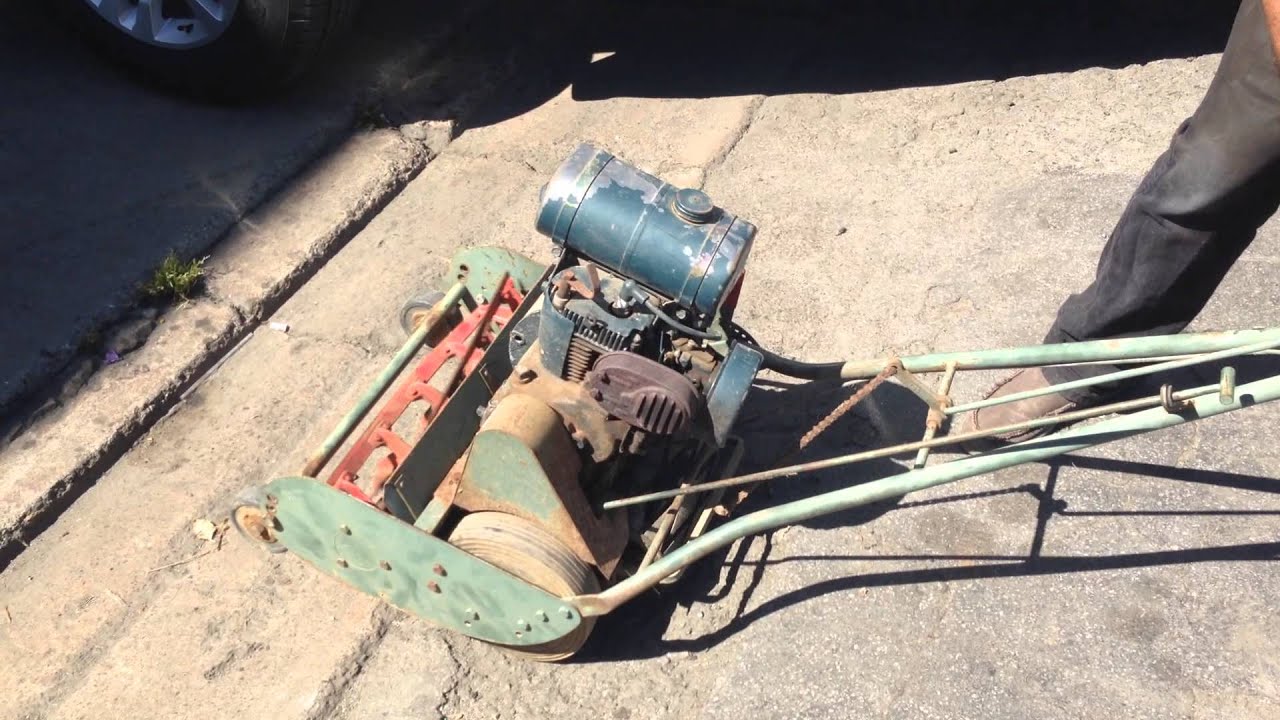 vintage Trimmer Lawn Mower Golf - YouTube