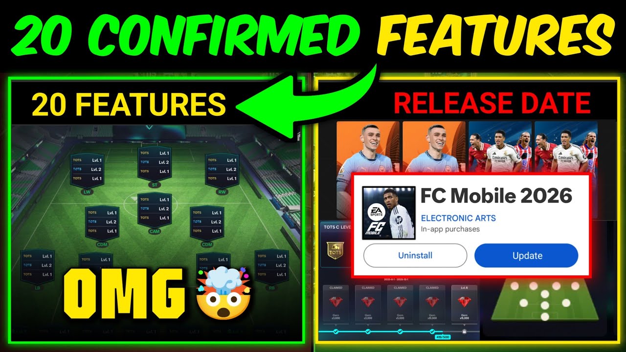 20 CONFIRMED FEATURES in FC 26 MOBILE | Mr. Believer - YouTube