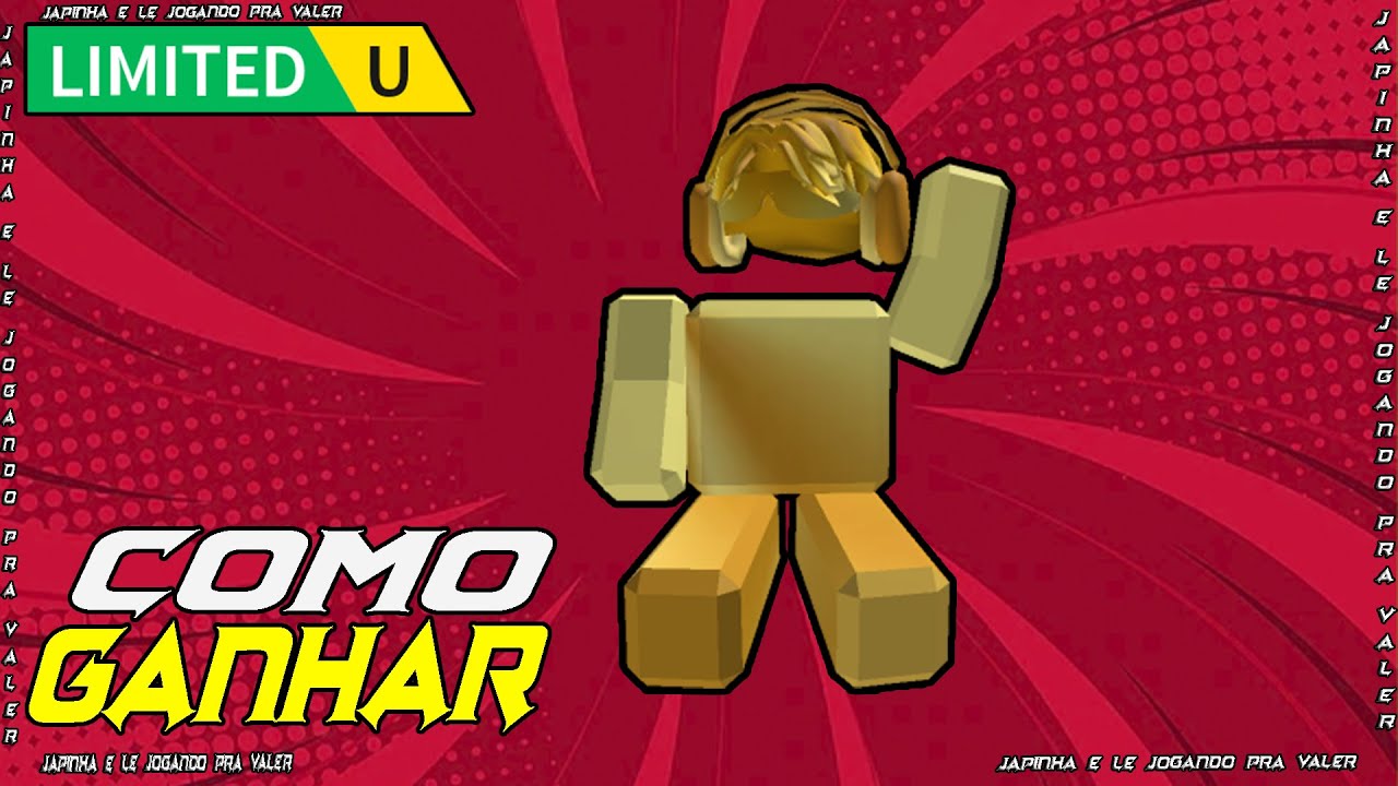 COMO PEGAR ESSE ITEM Limited UGC GRÁTIS [Amigo Eder de Ouro] ROBLOX ...