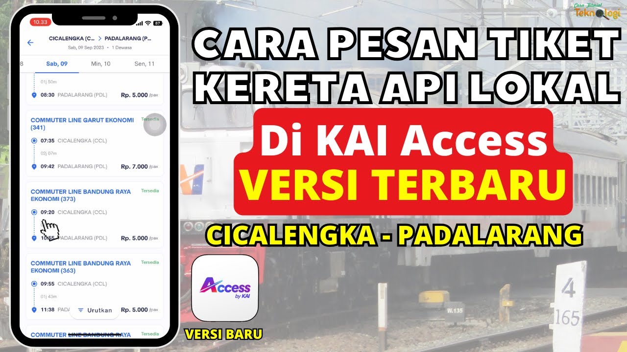 Cara Pesan Tiket Kereta Api Lokal Di KAI Access Versi Terbaru (Access ...