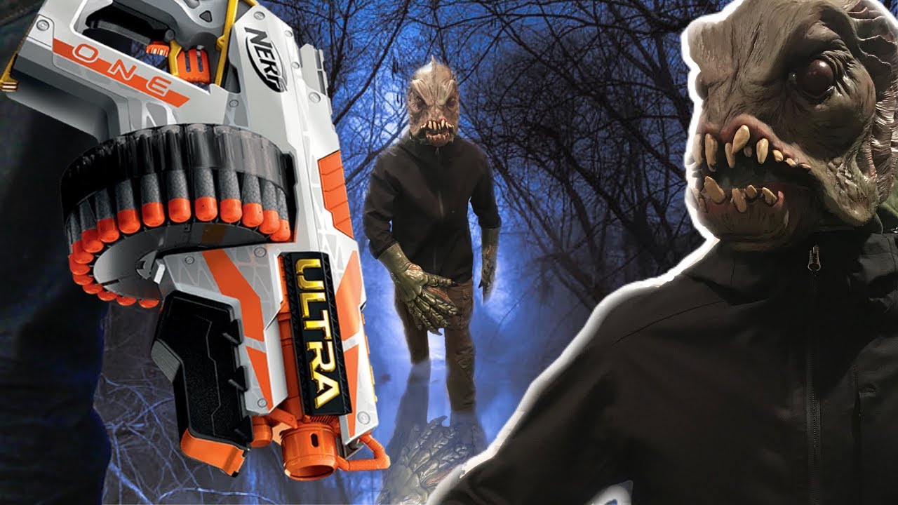 Mystery Backyard Creature From The Creek!! Sneak Attack Nerf War ...