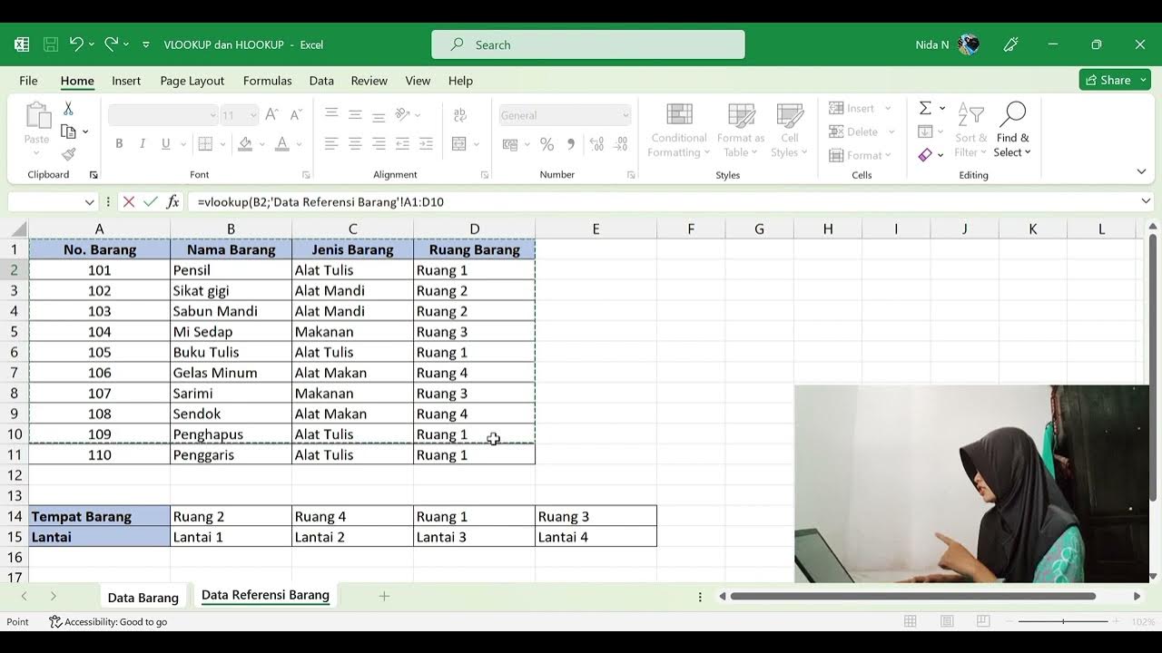 TUTORIAL FUNGSI VLOOKUP MICROSOFT EXCEL #pgsdums#ums#excel #tutorialexcel #excelindonesia - YouTube