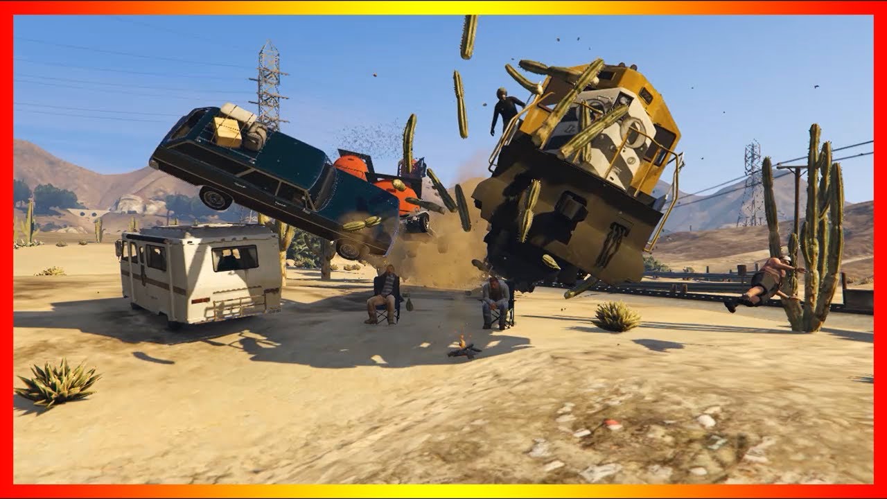 GTA 5 - Train Derailment Crash Compilation 8 - YouTube