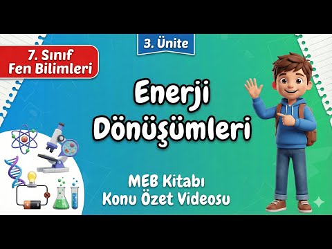 Enerji Dönüşümleri | 3. Ünite 3. Bölüm | 7. Sınıf Fen Bilimleri MEB Konu Özeti