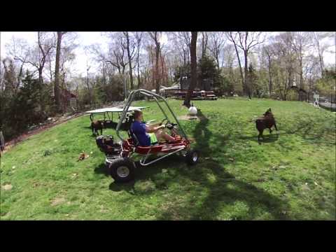 $200 Baja Trax Go Kart Part 6 completed and tested! - YouTube