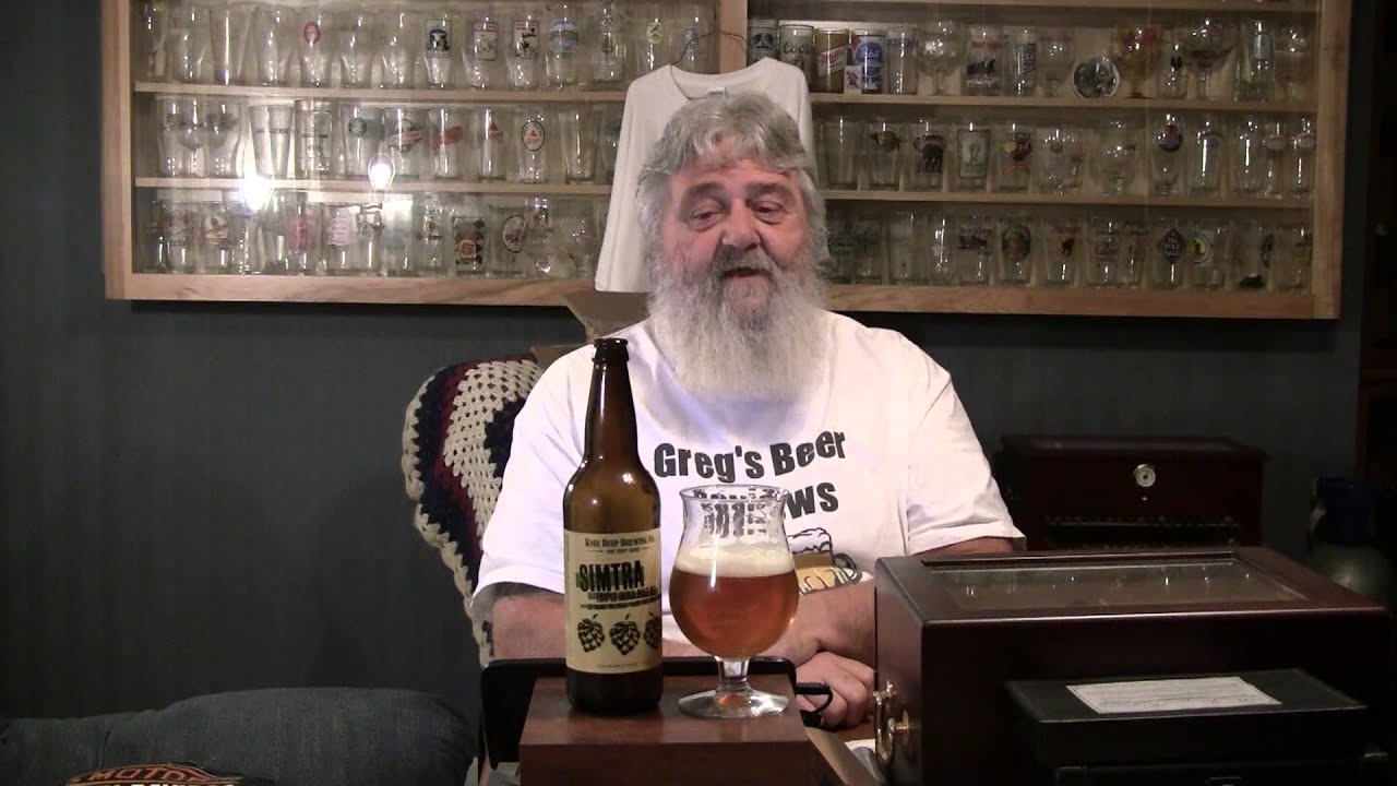 Beer Review # 1190 Knee Deep Brewing Simtra Imperial IPA - YouTube