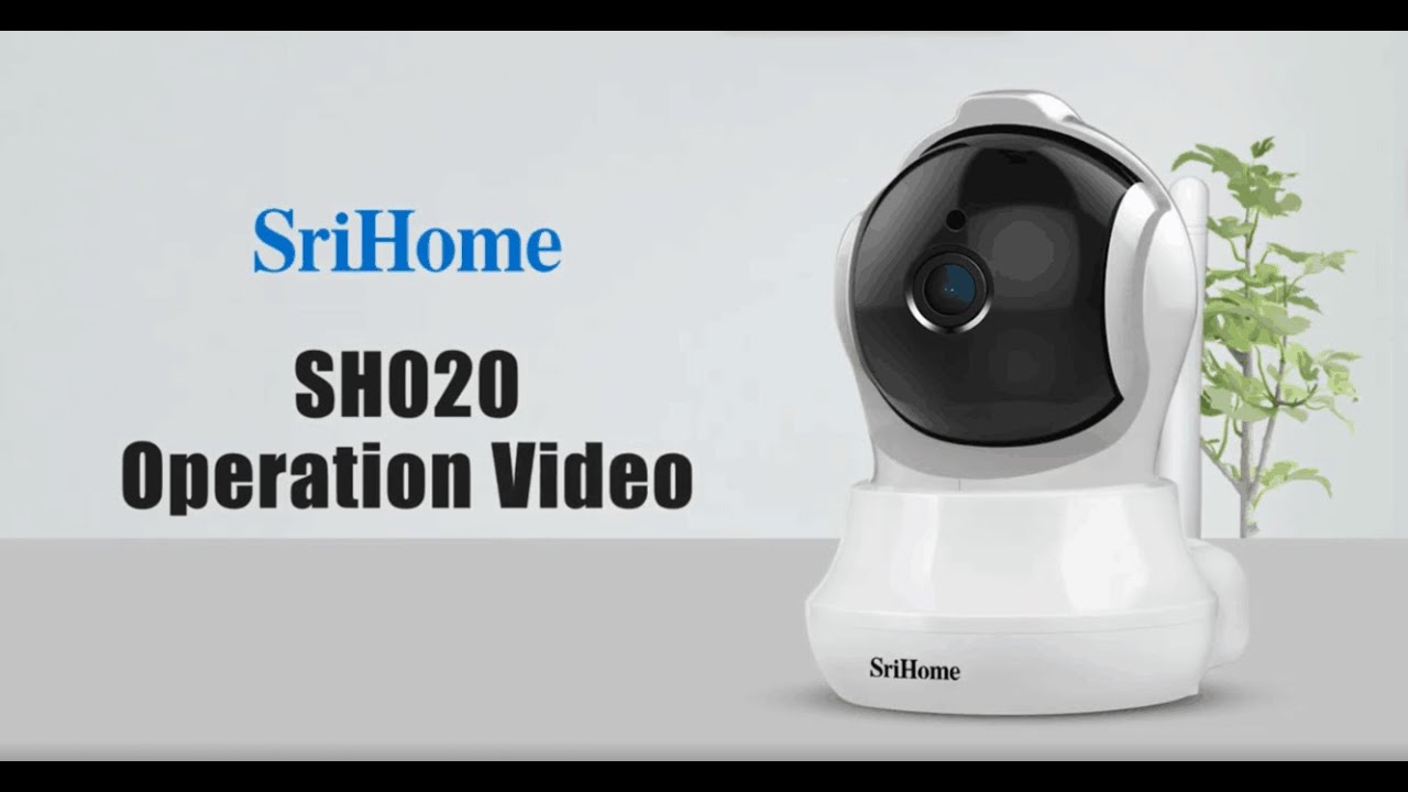 Srihome SH020--how to connect camera via WiFi QR connection - YouTube